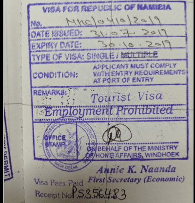 Namibia Visa for Indians | OneVasco Blog